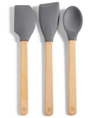 Martha Stewart Collection 3-Pc. Beech Wood Utensil Set, Created for ...