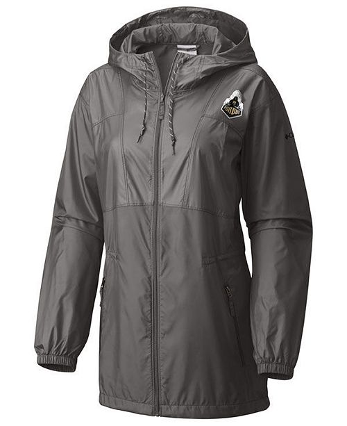 Columbia Women's Purdue Boilermakers Flashback Long Windbreaker ...