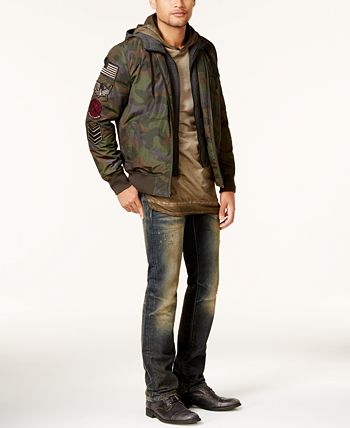 American Rag Men's Camo Bomber Jacket, Created for Macy's - Macy's