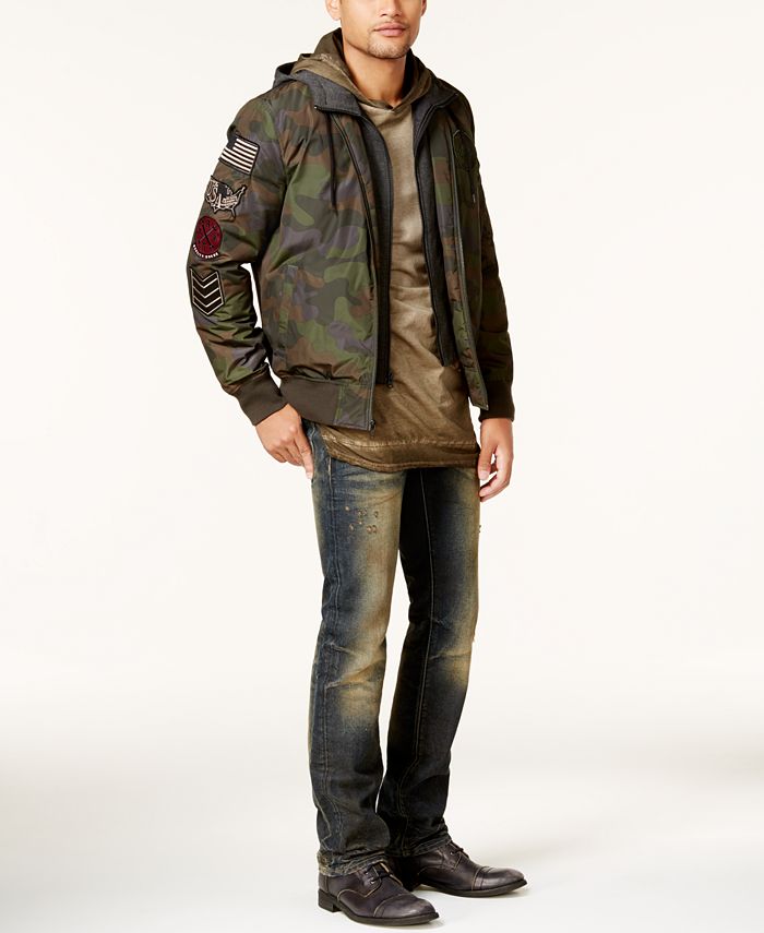 American Rag Men's Camo Bomber Jacket, Created for Macy's - Macy's