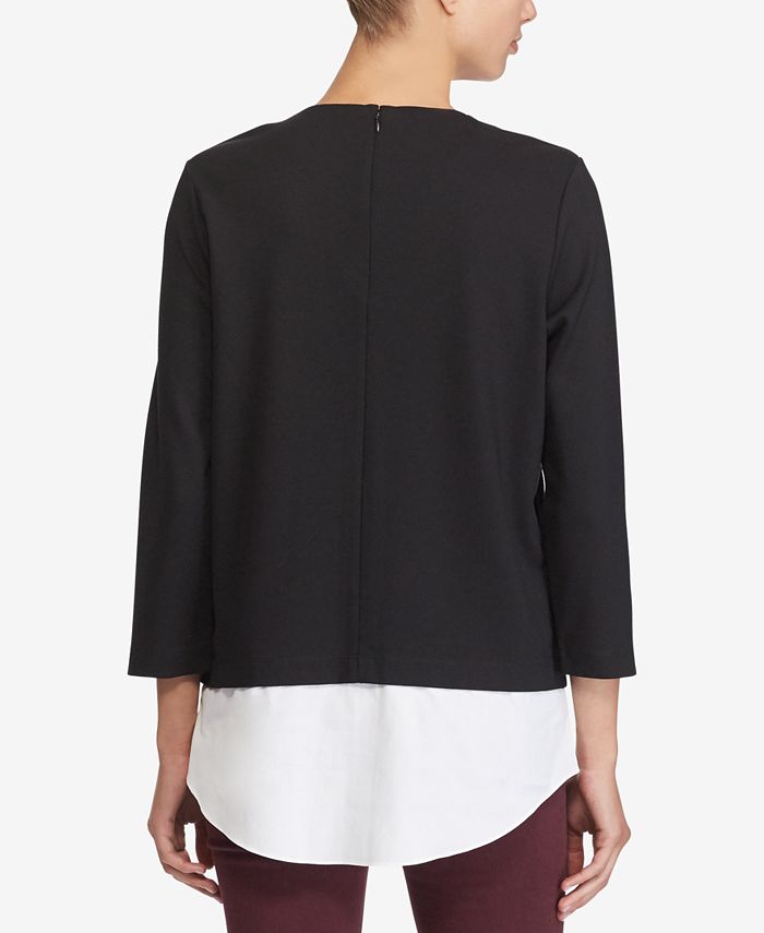 Lauren Ralph Lauren Petite Layered-Look Top - Macy's