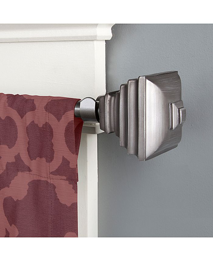 Kenney 3/4" Jayden Window Curtain Rod, 36"-66", Pewter - Macy's