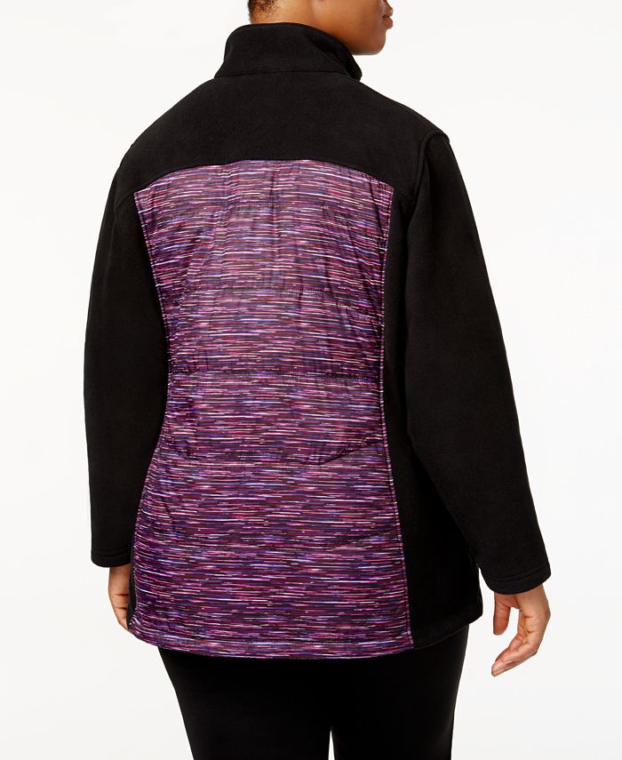 Ideology Plus Size Colorblocked Jacket, Created For Macy's - Macy's