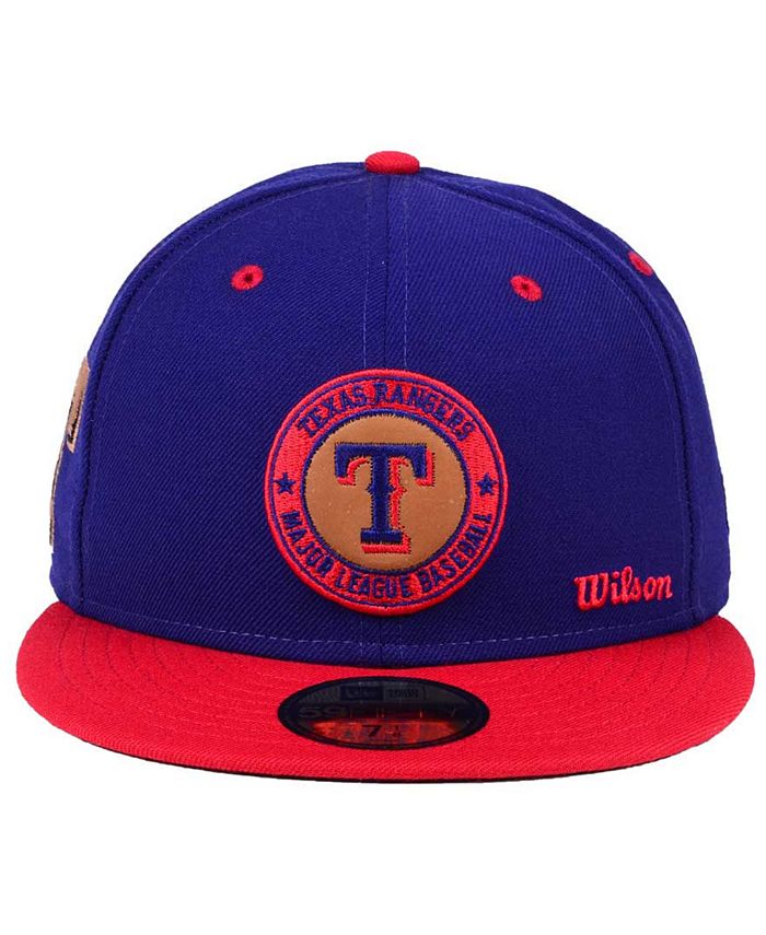 New Era Texas Rangers X Wilson Circle Patch 59FIFTY Fitted Cap - Macy's