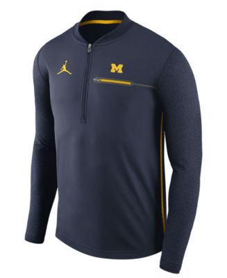 Nike Men's Michigan Wolverines Coaches Quarter-Zip Pullover - Macy's
