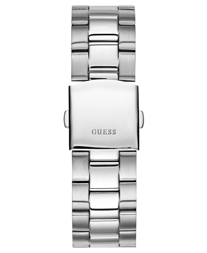GUESS Men's Stainless Steel Bracelet Watch 44mm - Macy's