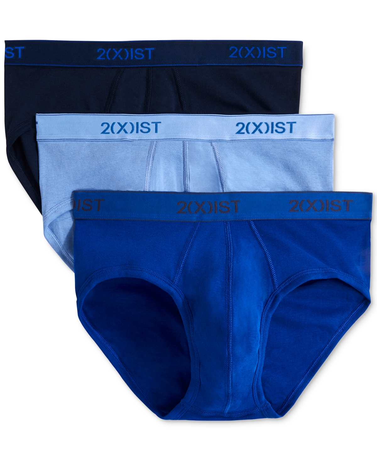 Click here for 2(x)ist Mens Essential 3 Pack No Show Brief - Navy... prices