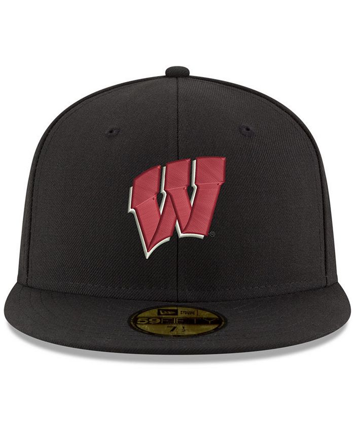 New Era Wisconsin Badgers Shadow 59FIFTY Fitted Cap - Macy's