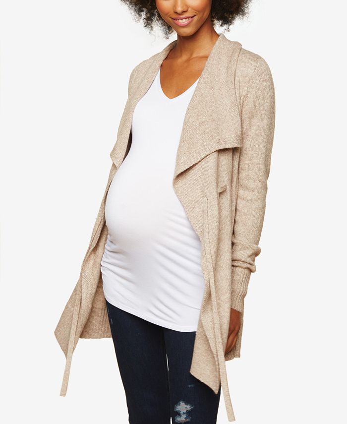 Motherhood Maternity Jersey Cardigan - Macy's