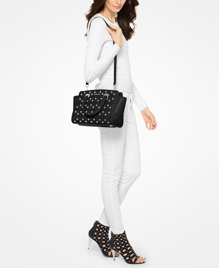 Michael Kors Selma Medium Top-Zip Satchel - Macy's