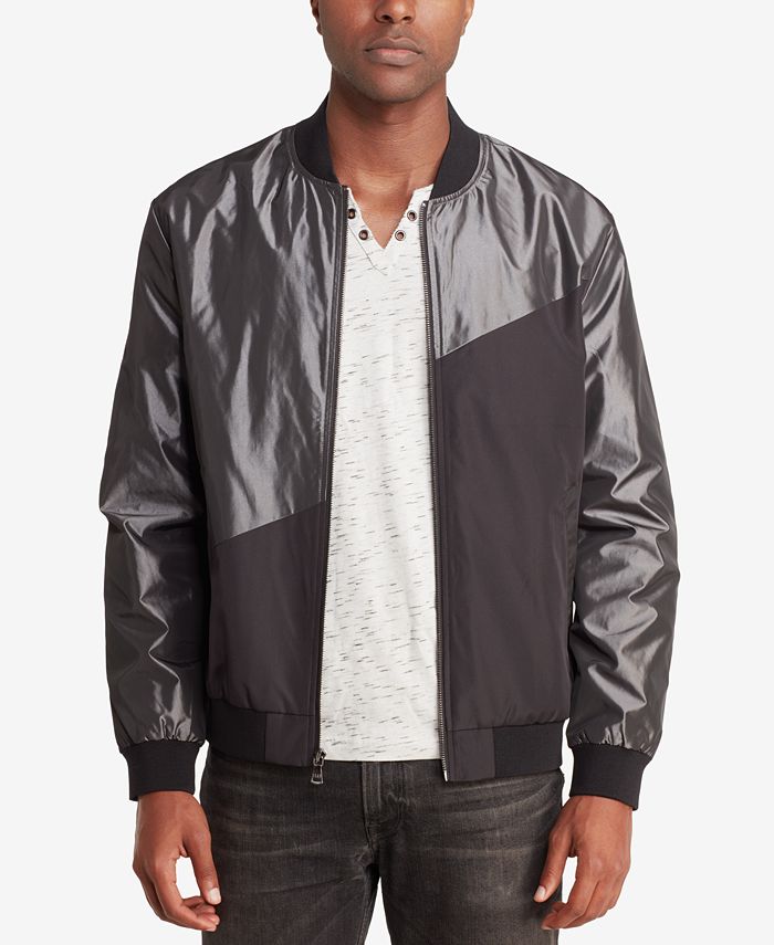 Sean John Men's Lightweight Asymmetrical Bomber Jacket, Created for ...