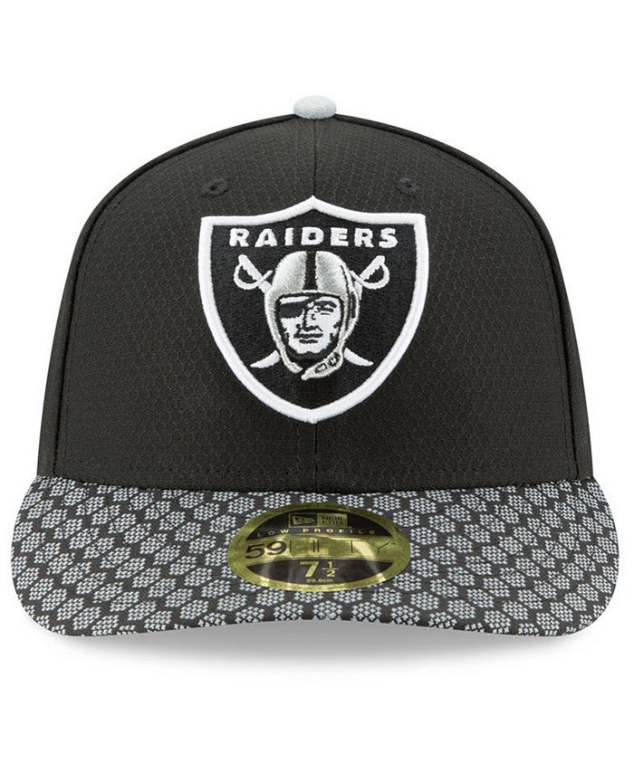 New Era Oakland Raiders Sideline Low Profile 59FIFTY Fitted Cap - Macy's