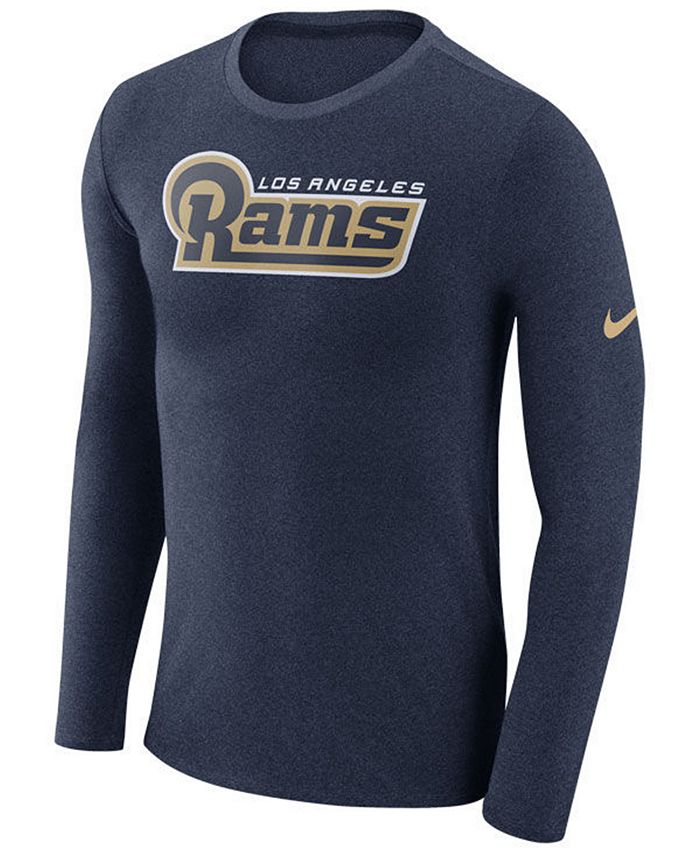 Nike Men's Los Angeles Rams Marled Wordmark Long Sleeve T-Shirt - Macy's
