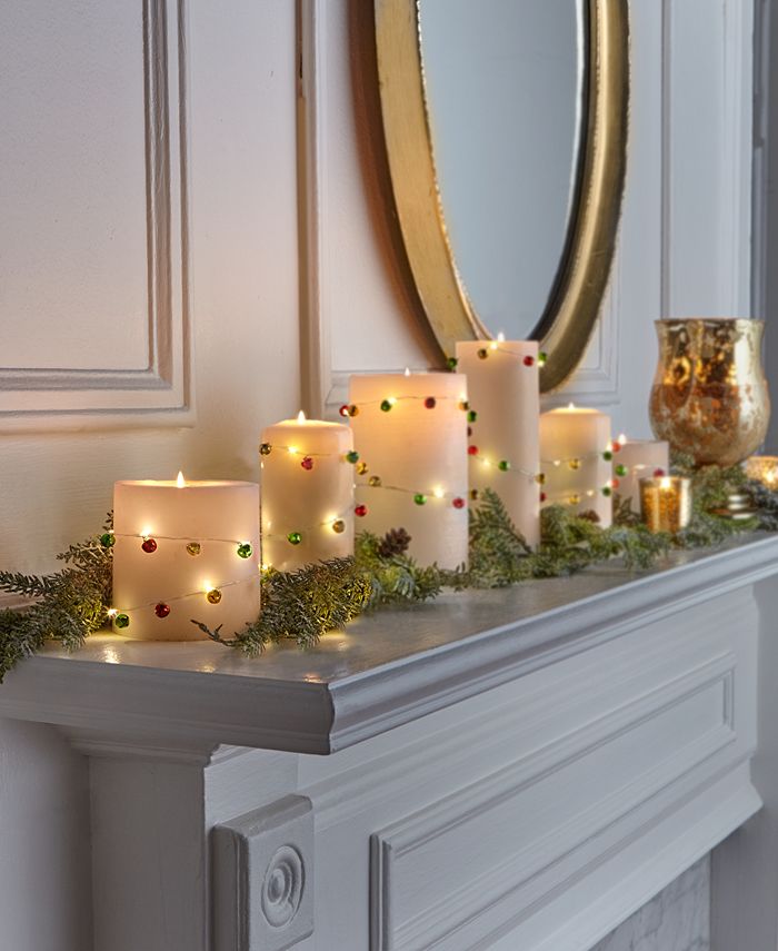Studio Mercantile LED Micro Jingle Bells 10ft String Lights - Macy's