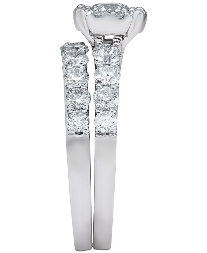 Macy's Diamond Bridal Ring Set (2 ct. t.w.) in 14k White Gold or Gold ...
