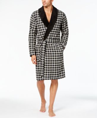 UGG® Men's Kalib Plaid Flannel Robe - Macy's