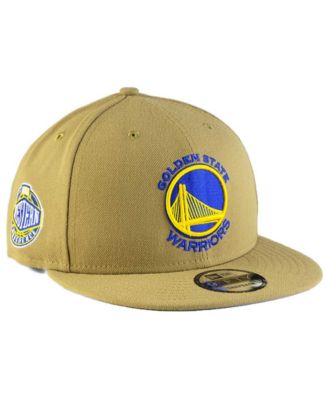 New Era Golden State Warriors Tan Top 9FIFTY Snapback Cap - Macy's