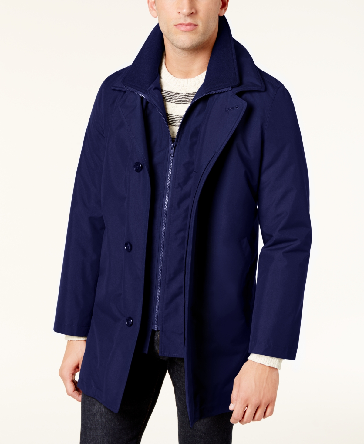 Click here for Kenneth Cole New York Mens Radford 2-in-1 Raincoat... prices