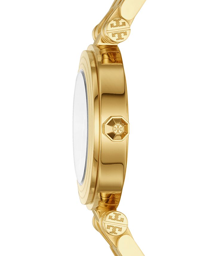 Tory Burch Women's Classic T Gold-Tone Stainless Steel Bracelet Watch ...