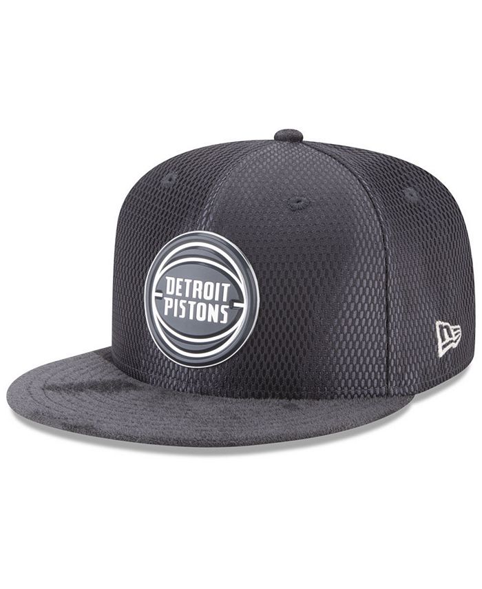 New Era Detroit Pistons On-Court Graphite Collection 9FIFTY Snapback ...