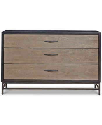 Furniture Avery Brown 3 Drawer Dresser - Macy's