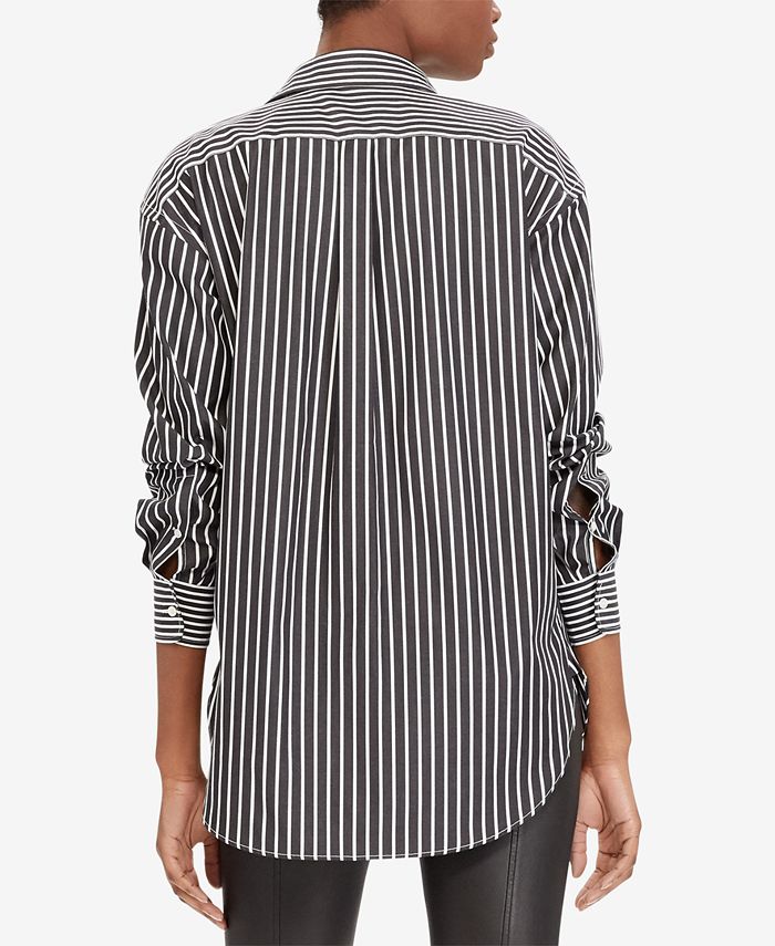 Polo Ralph Lauren Monogram Boyfriend Shirt - Macy's