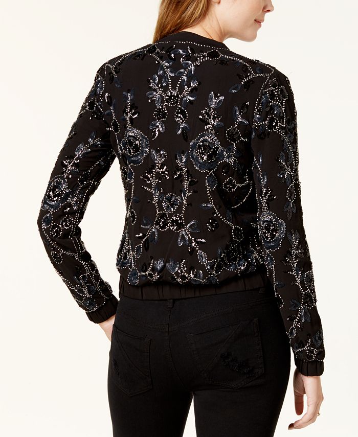 endless rose Embellished Bomber Jacket - Macy's