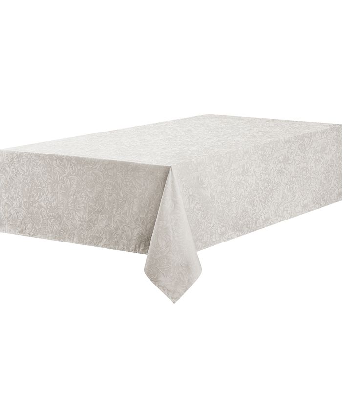 Waterford Peony Taupe 70" x 144" Tablecloth - Macy's