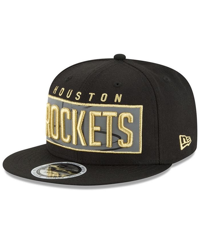New Era Houston Rockets Golden Reflective 9FIFTY Snapback Cap - Macy's