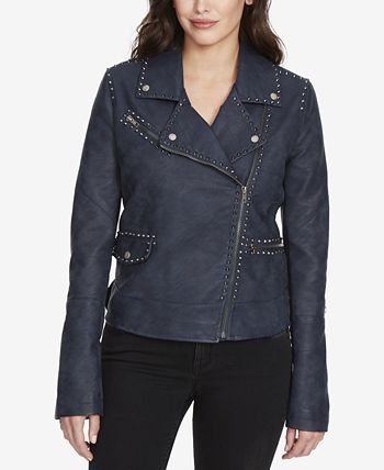 WILLIAM RAST Audacious Alexa Studded Faux-Leather Jacket - Macy's