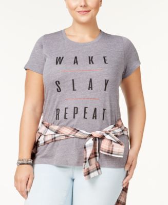 Sub_Urban Riot Trendy Plus Size Slay Graphic T-Shirt - Macy's
