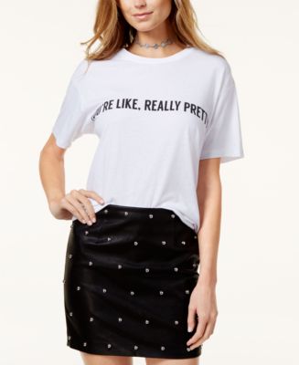 The Style Club Cotton Pretty Graphic T-Shirt - Macy's