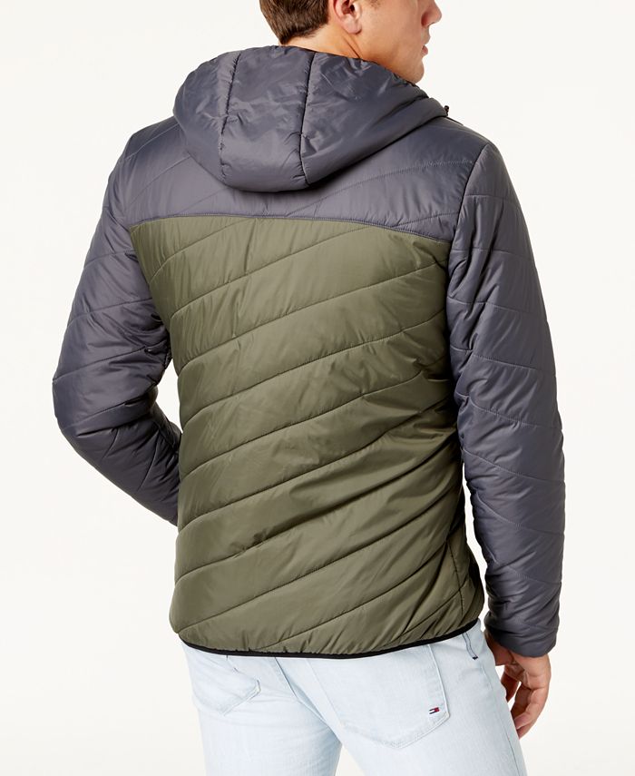 Rip Curl Men's Quilted Colorblocked Jacket - Macy's
