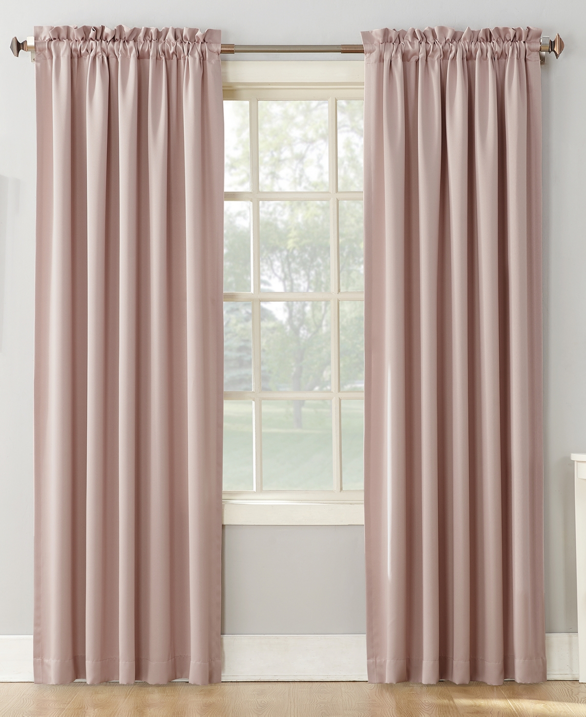 Click here for Grant Room Darkening Rod Pocket Curtain Panel - Bl... prices
