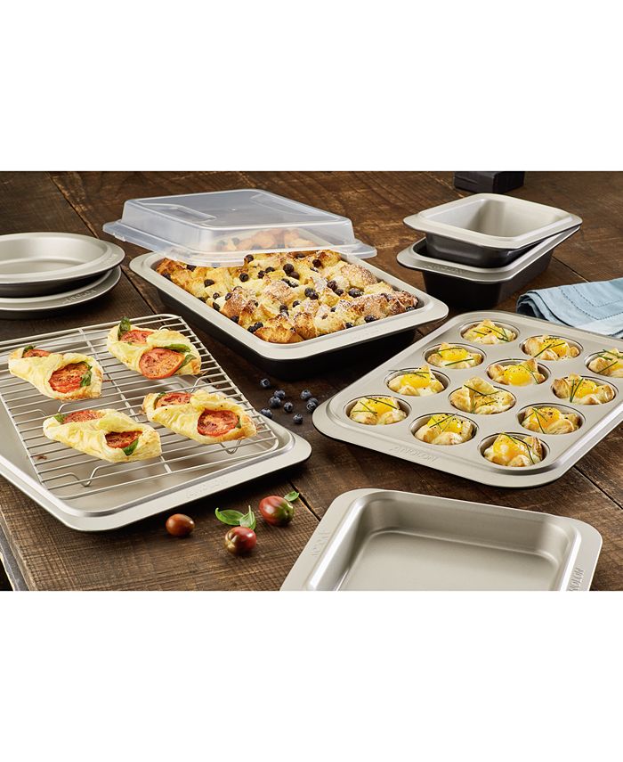 Anolon 10-Pc. Two-Tone Steel Non-Stick Bakeware Set - Macy's