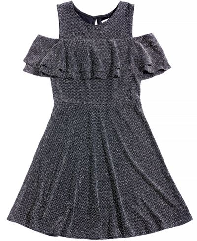 Epic Threads Cold-Shoulder Skater Dress, Big Girls, Created for Macy's ...