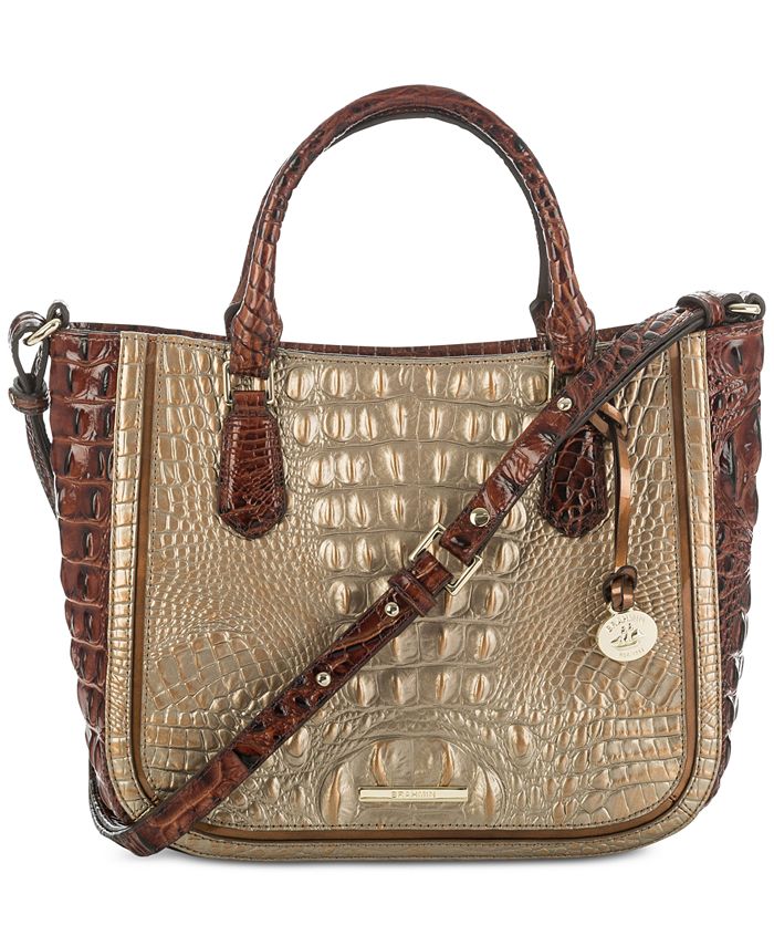 Brahmin Lena Rose Gold Provence Medium Satchel - Macy's