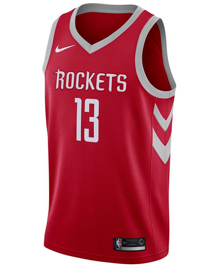 Nike Men's James Harden Houston Rockets Icon Swingman Jersey - Macy's