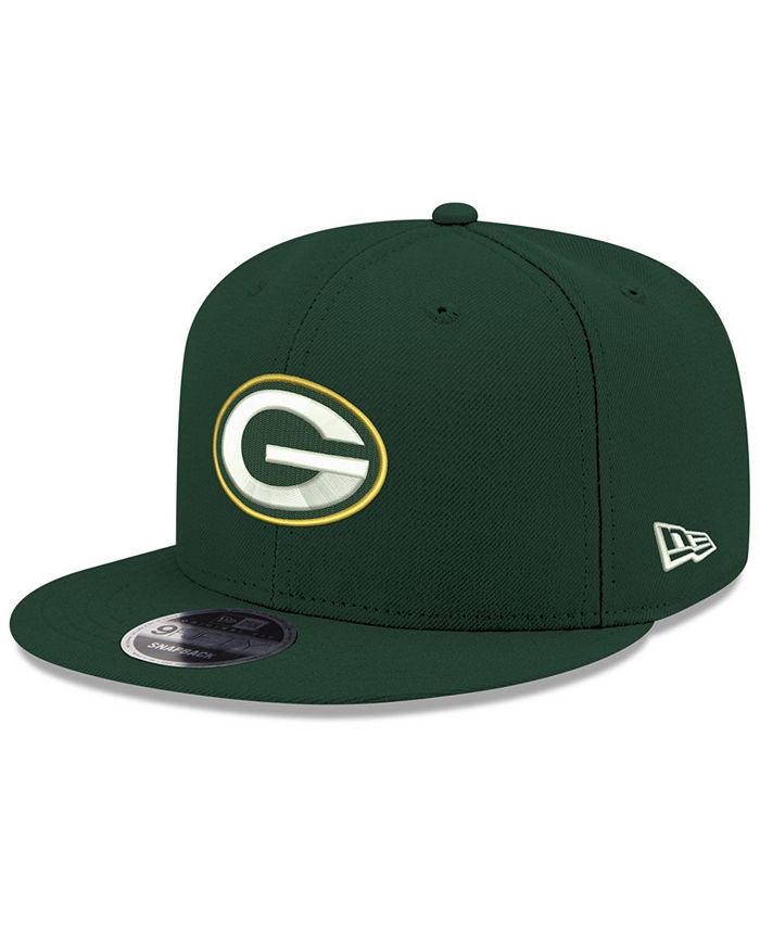 New Era Green Bay Packers Team Color Basic 9FIFTY Snapback Cap - Macy's
