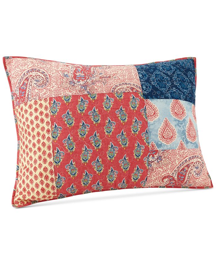 Jessica Simpson Grace Cotton Reversible Patchwork Printed King Quilt ...