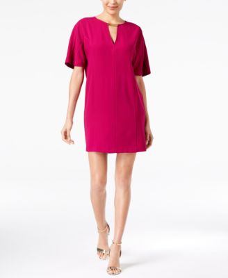 Trina Turk Sterling Embellished Keyhole Shift Dress - Macy's