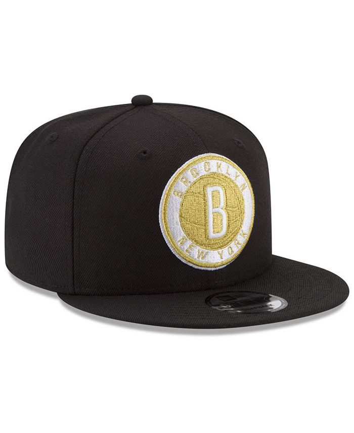 New Era Brooklyn Nets Gold on Team 9FIFTY Snapback Cap - Macy's