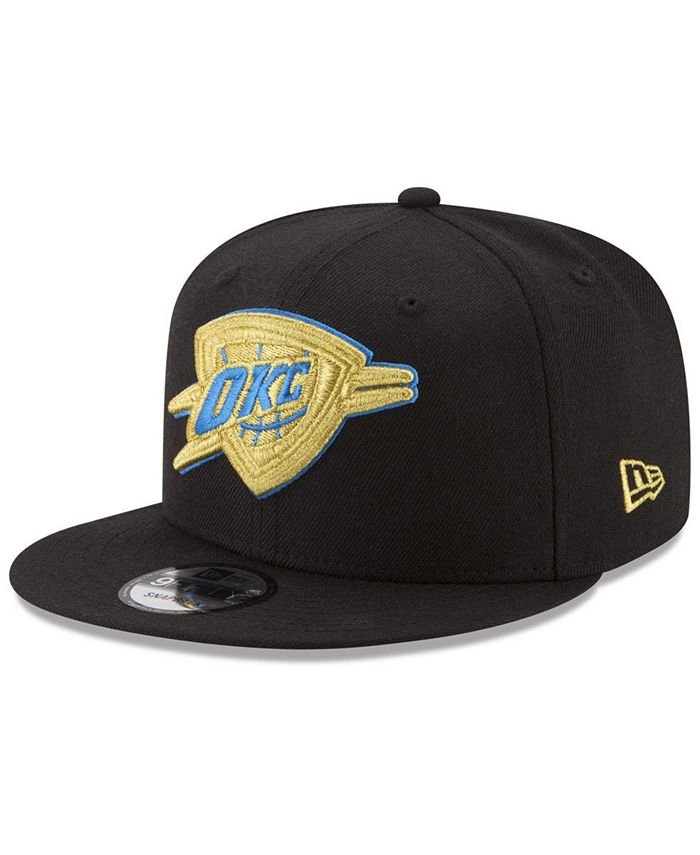 New Era Oklahoma City Thunder Gold on Team 9FIFTY Snapback Cap - Macy's