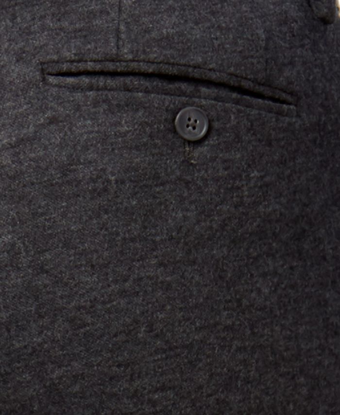 Bar III Men's Slim-Fit Gray Knit Suit Pants, Created for Macy's ...