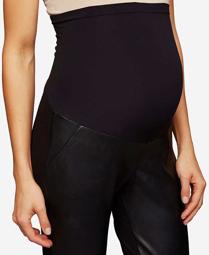 A Pea in the Pod Maternity Faux-Leather Skinny Pants - Macy's