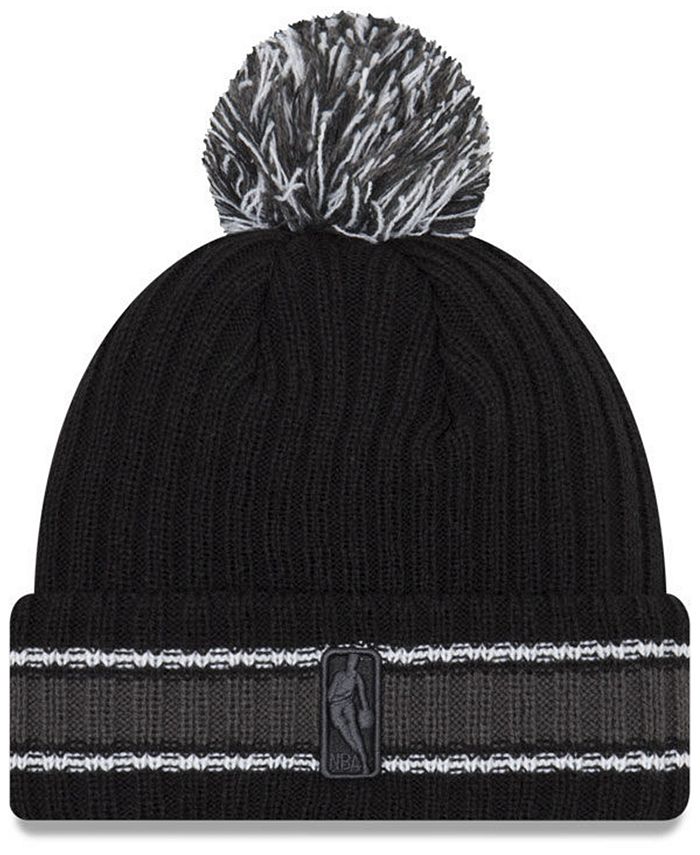 New Era Brooklyn Nets Basic Chunky Pom Knit Hat - Macy's