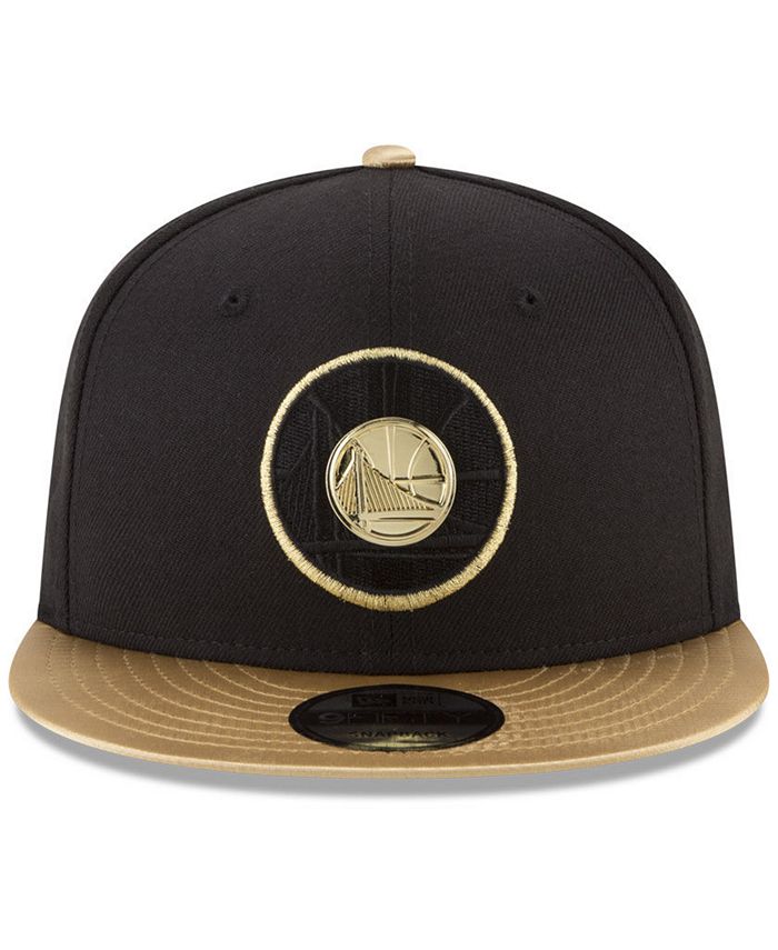 New Era Golden State Warriors Triple Gold 9FIFTY Snapback Cap - Macy's