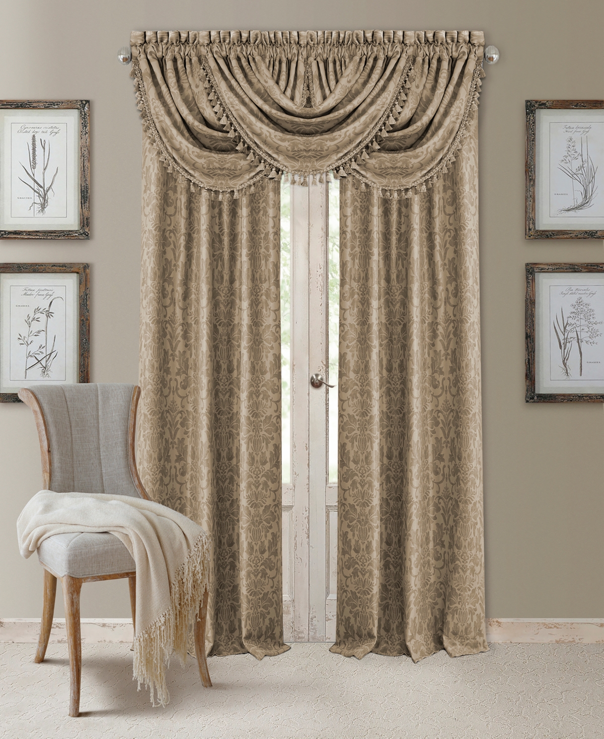 Click here for Antonia 52 x 84 Blackout Curtain Panel - Taupe prices