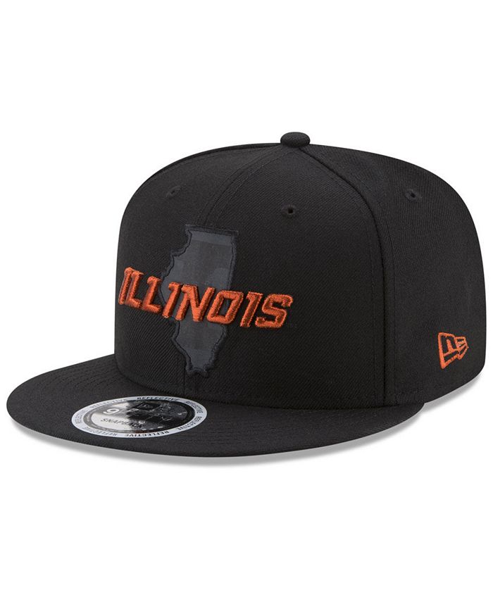 New Era Illinois Fighting Illini State Flective 9FIFTY Snapback Cap ...