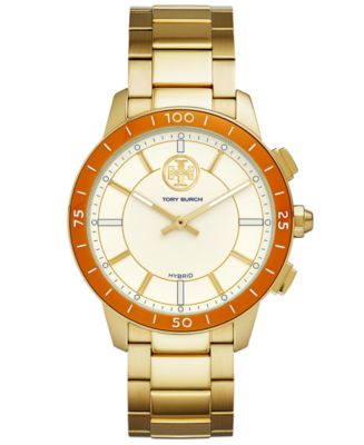 Tory Burch Women's ToryTrack Collins Gold-Tone Stainless Steel Bracelet ...